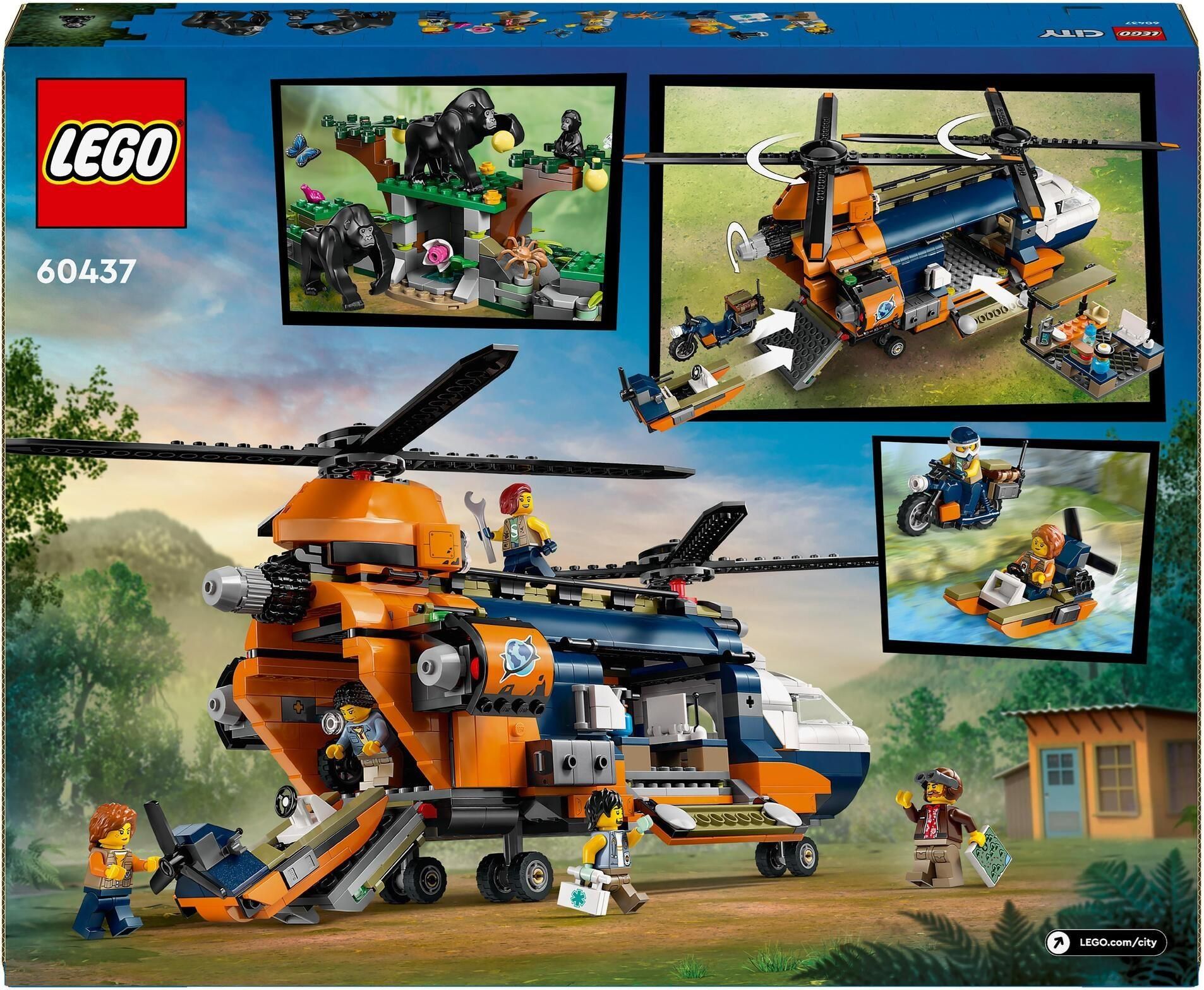 LEGO City 60437 Helikopter badaczy dżungli w bazie - Ceny i opinie ...