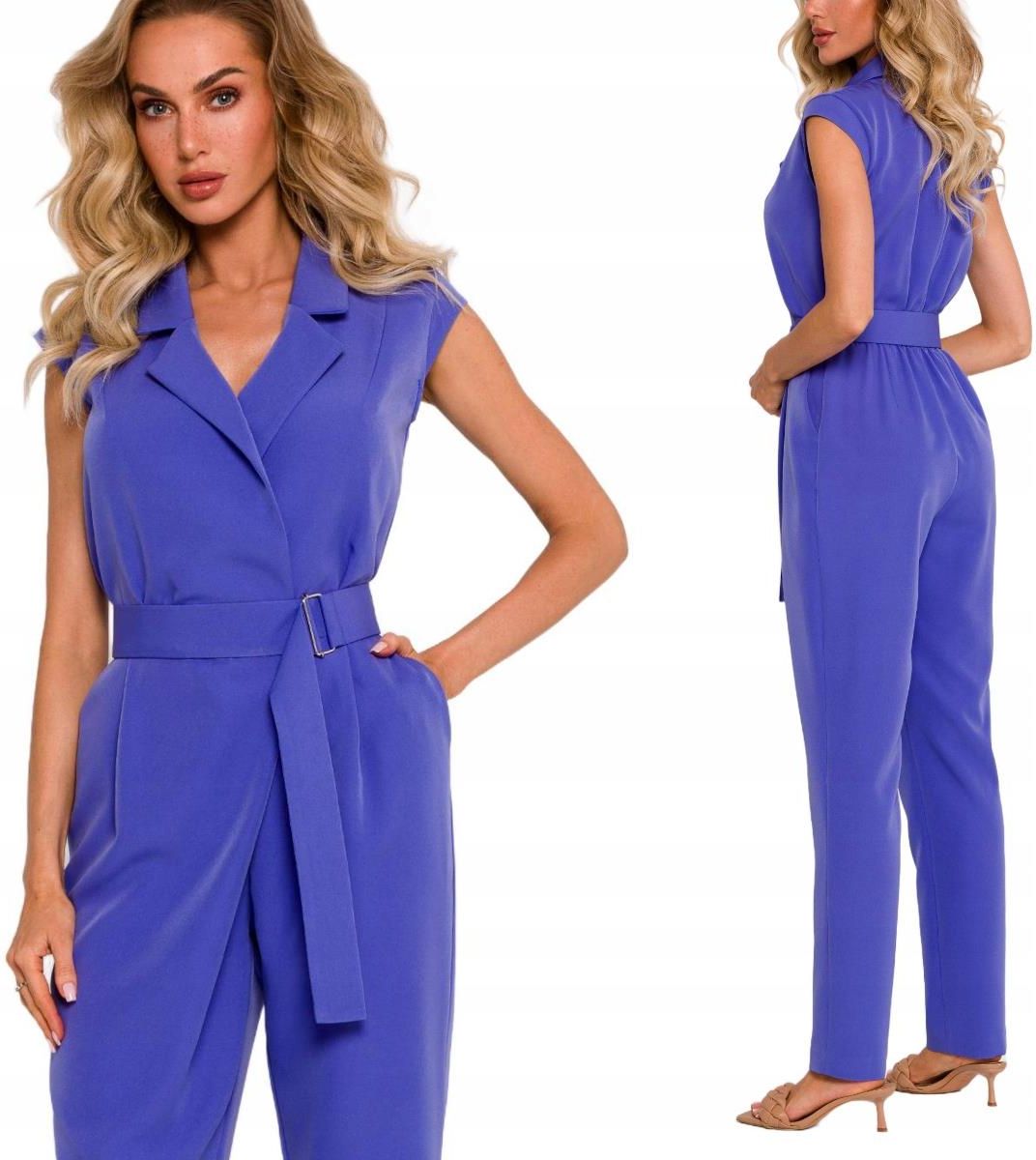 Kombinezon Damski Kobiecy Z Ozdobną Nogawką Fioletowy 42 XL - Ceny i ...