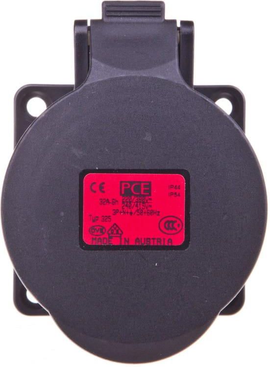 Pce Gniazdo Tablicowe 32A 5P 400V 70x70 Czarne Ip44 325-6x - Opinie i ...