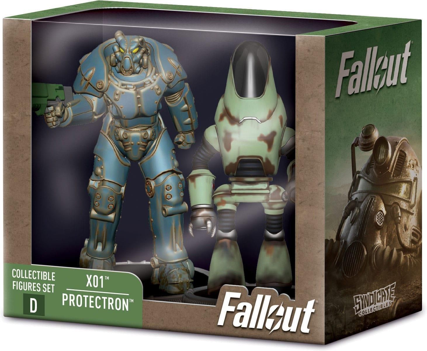 Syndicate Collectibles Fallout Mini Figurki 2-Pak D X01 and Protectron ...