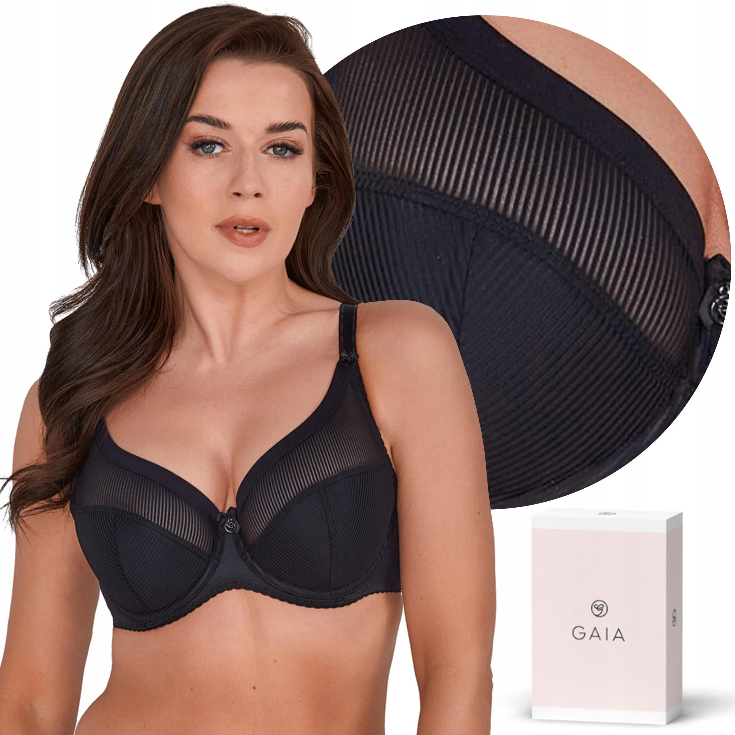 Biustonosz półusztywniany Gaia 1058 Sonia czarny 95C - Ceny i opinie - Ceneo.pl