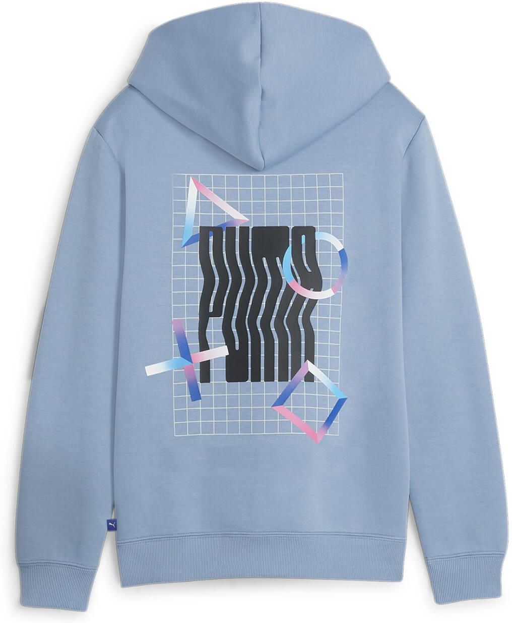 Bluza z kapturem chłopięca Puma X PLAYSTATION GRAPHIC niebieska ...