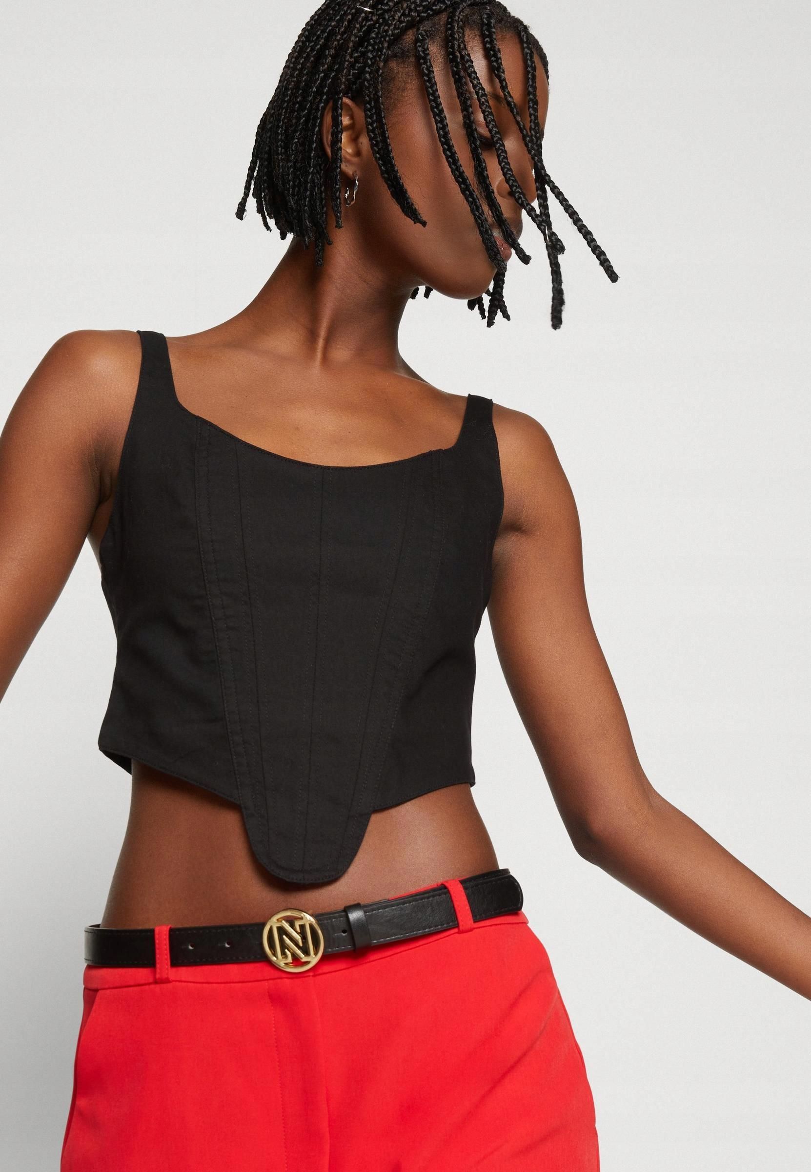 Neon & Nylon Czarny Krótki Gorsetowy Top 01F NH8__S - Ceny i opinie ...