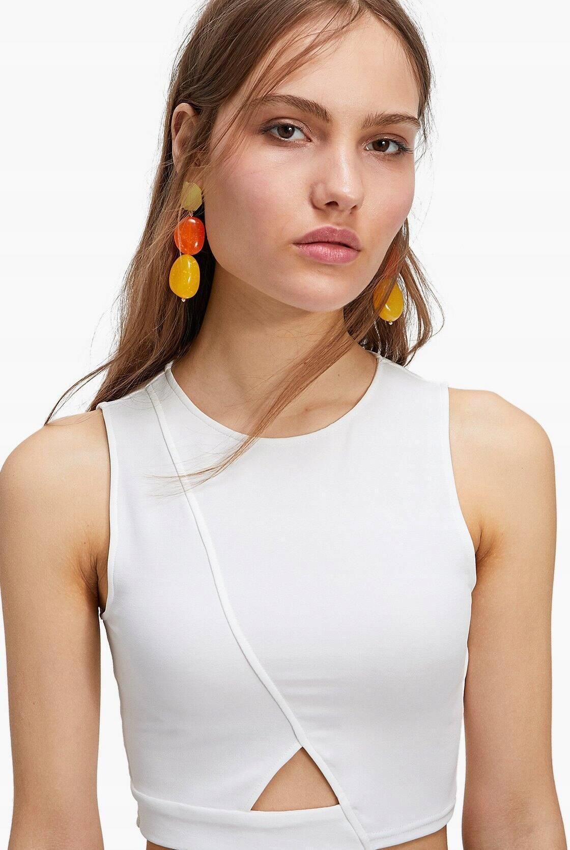 P8M045 Stradivarius__xxz Dopasowany Crop Top__m - Ceny i opinie - Ceneo.pl