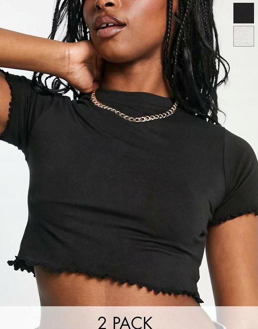 Daisy Street Krótki Czarny Top Basic 36G NH2__XL - Ceny i opinie - Ceneo.pl