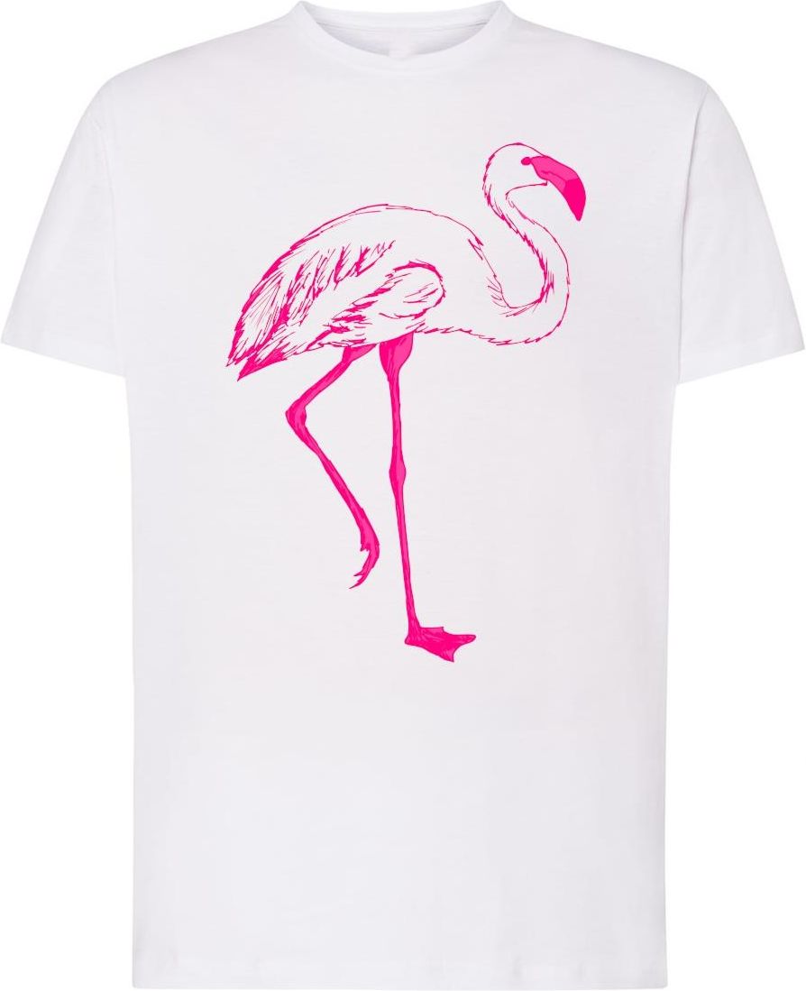 T-Shirt koszulka nadruk różowy Flaming r.XL - Ceny i opinie - Ceneo.pl
