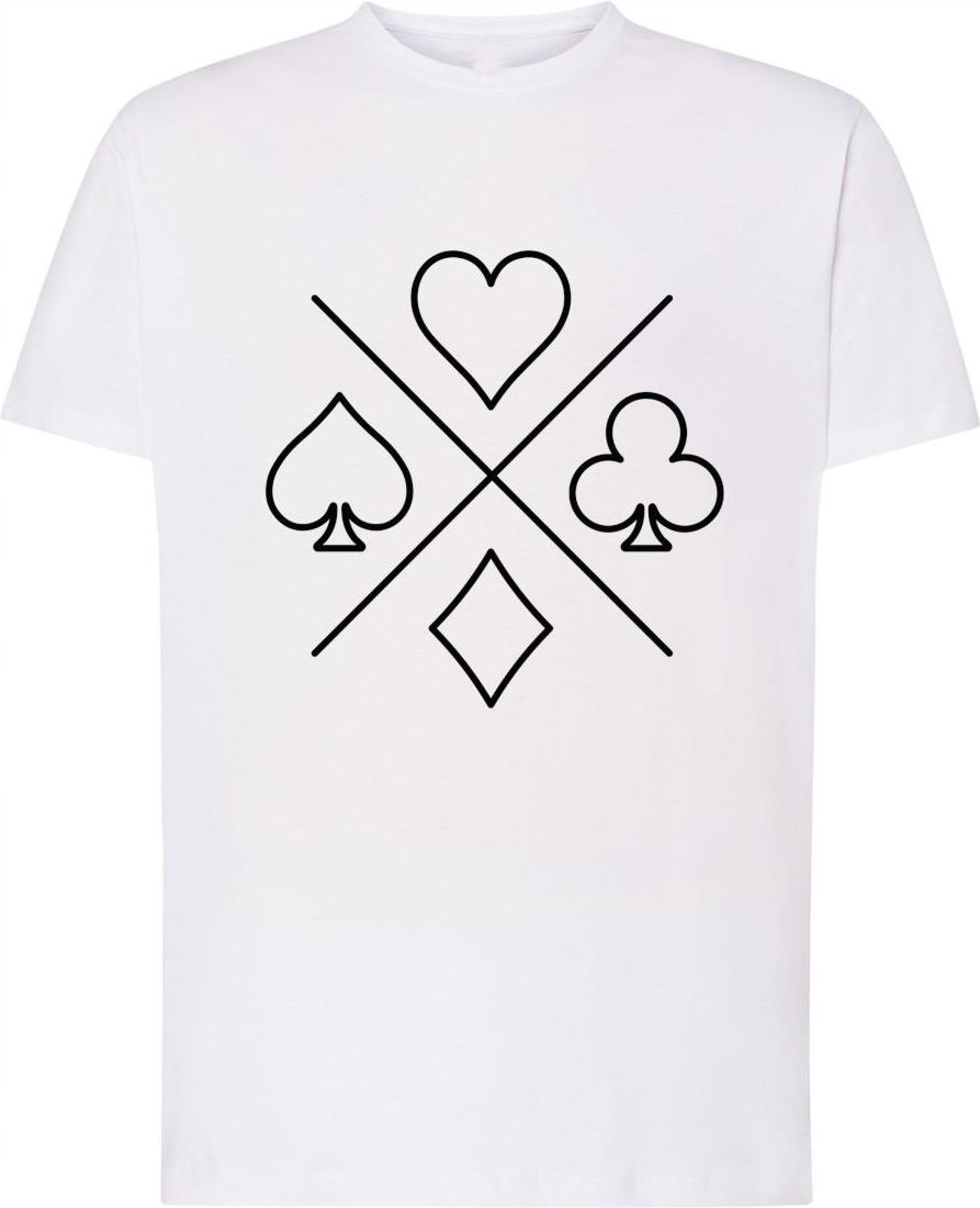T-Shirt Koszulka nadruk Pik Kier Karty Rozm.XL - Ceny i opinie - Ceneo.pl