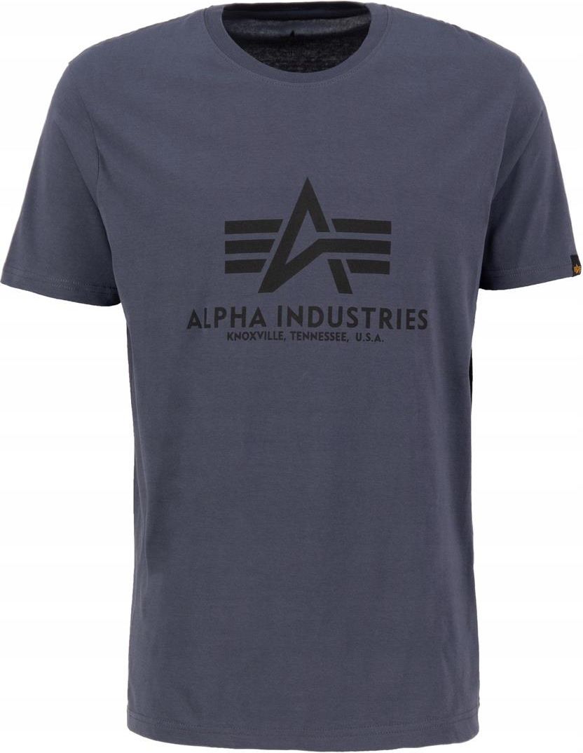 Koszulka Alpha Industries Basic T-Shirt greyblack/black XXL - Ceny i opinie - Ceneo.pl