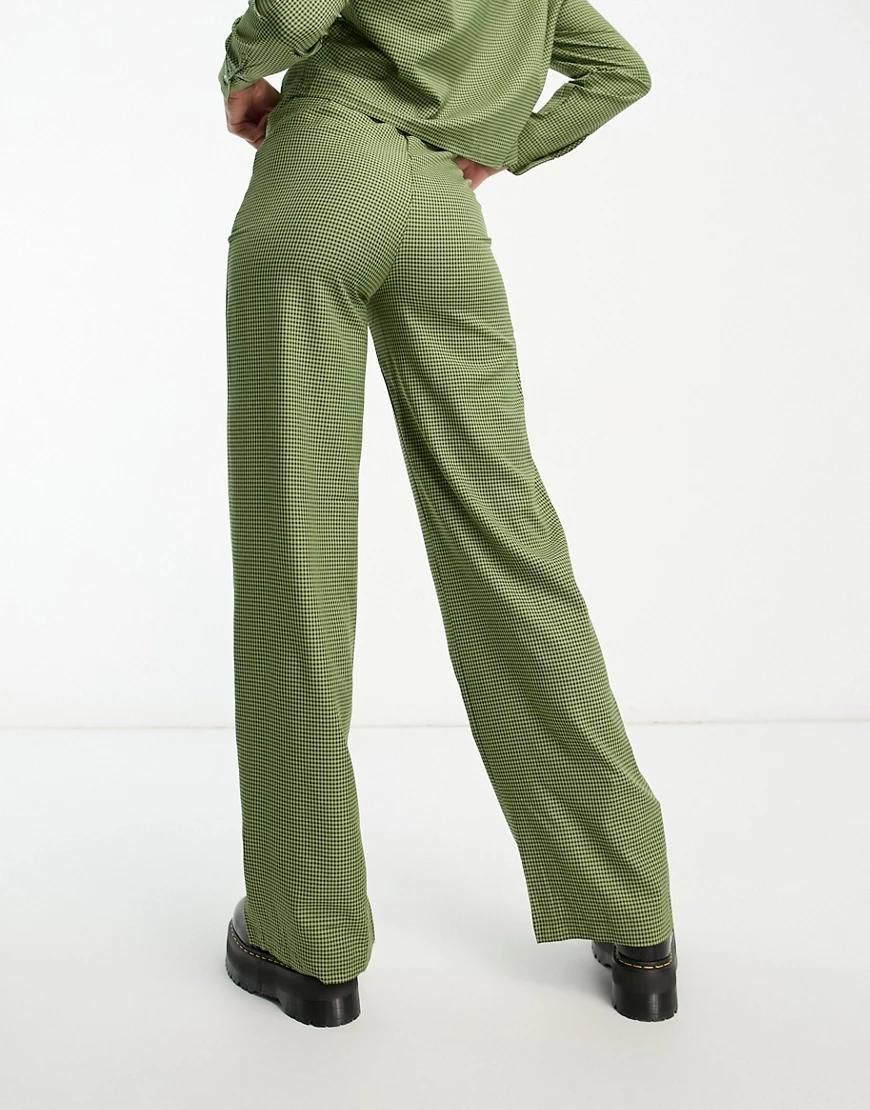 Kratka Wysoki Stan Caz NH8__XL Heartbreak Zielone Szerokie Spodnie ...