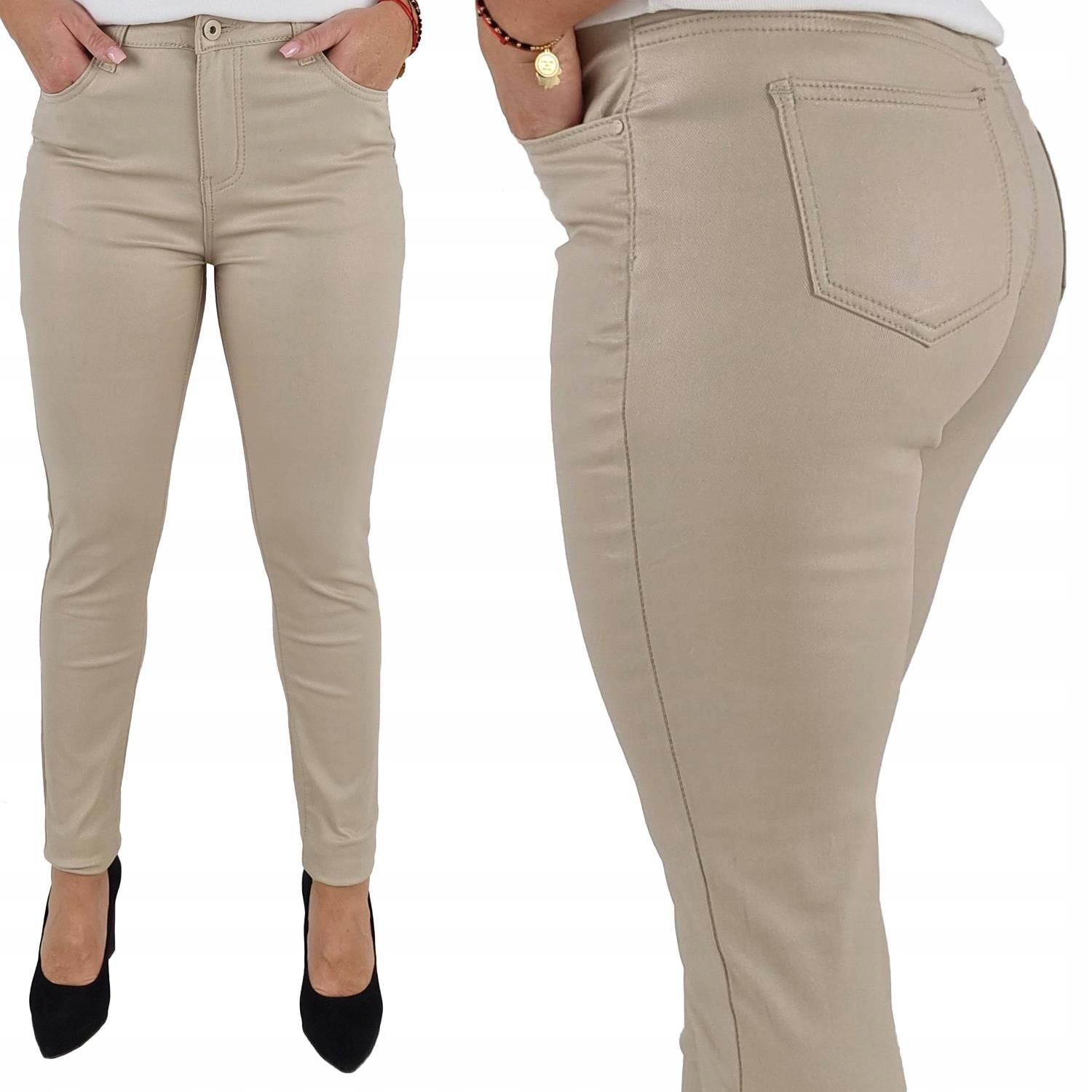 Klasyczne Spodnie Ocieplane Damskie Woskowane Skóra - Ceny i opinie - Ceneo.pl