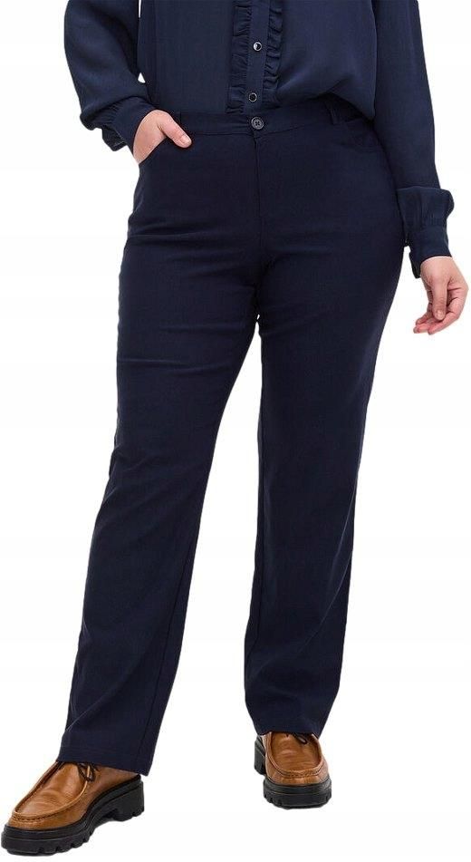 Zizzi Proste Spodnie Stretch Granat W Stan 812B 54 - Ceny i opinie ...