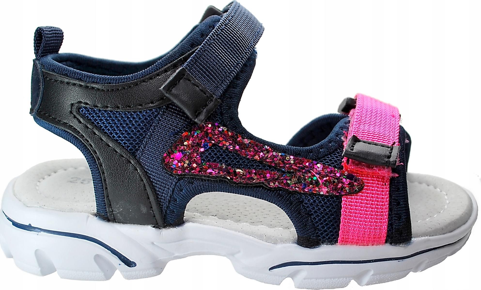 Granatowe sandały wkładka profil. skóra natur r 29 - Ceny i opinie ...