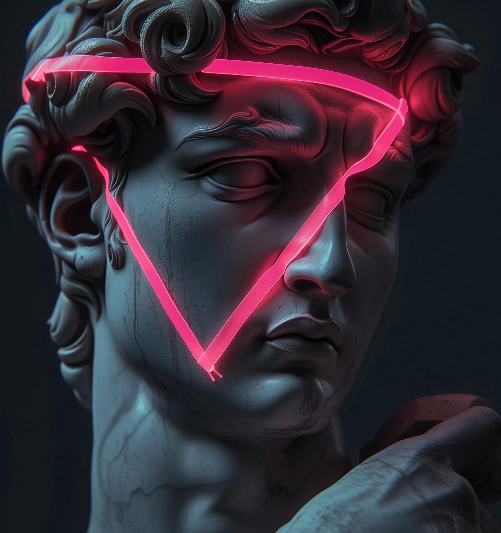 Zakito Posters Plakat 100X100Cm Neonowy Renesans - Opinie i atrakcyjne ...