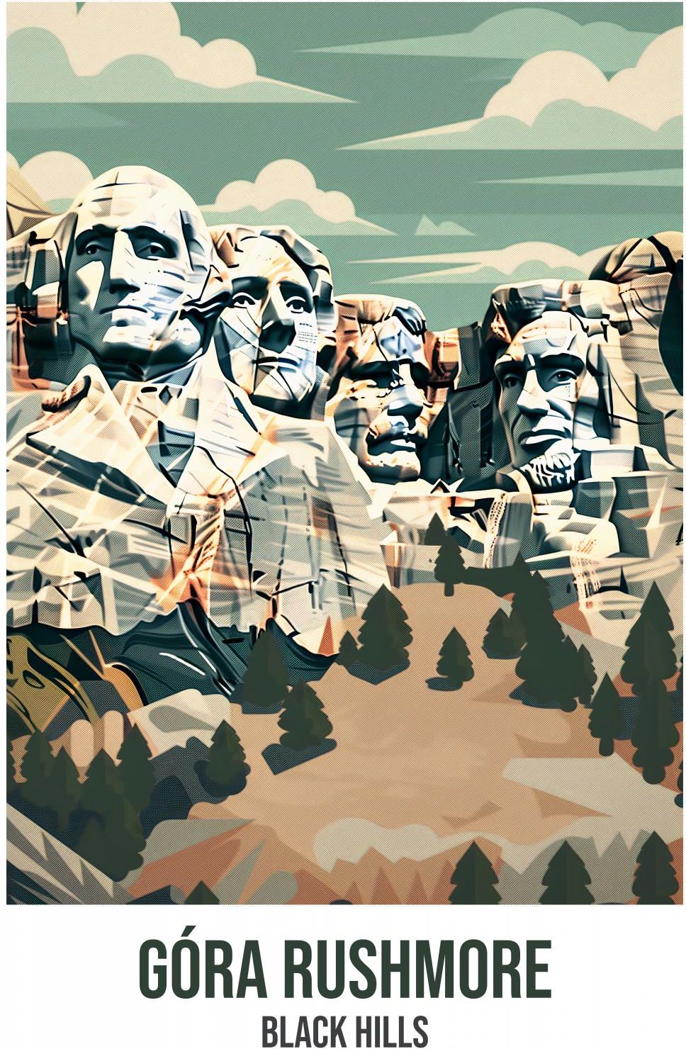 Zakito Posters Plakat 42X59,4Cm Góra Rushmore - Opinie i atrakcyjne ...