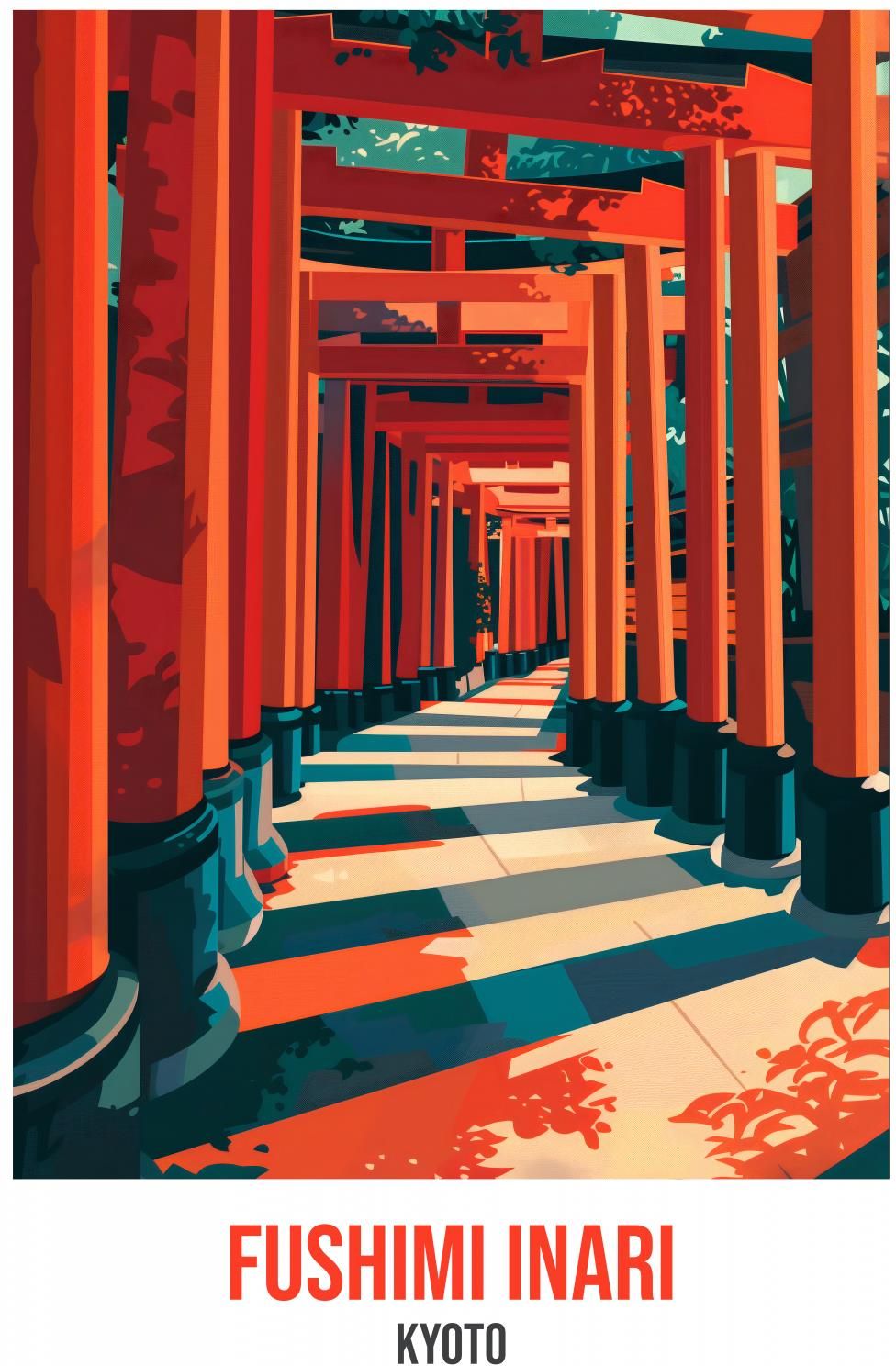 Zakito Posters Plakat 68X98Cm Fushimi Inari Kyoto - Opinie i atrakcyjne ...