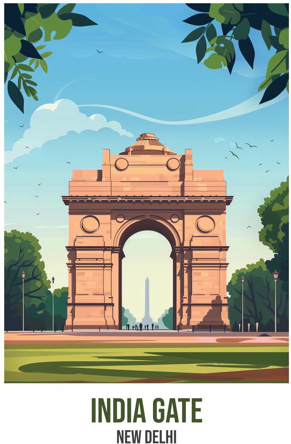 Zakito Posters Plakat 61X90,5Cm India Gate New Delhi - Opinie i ...