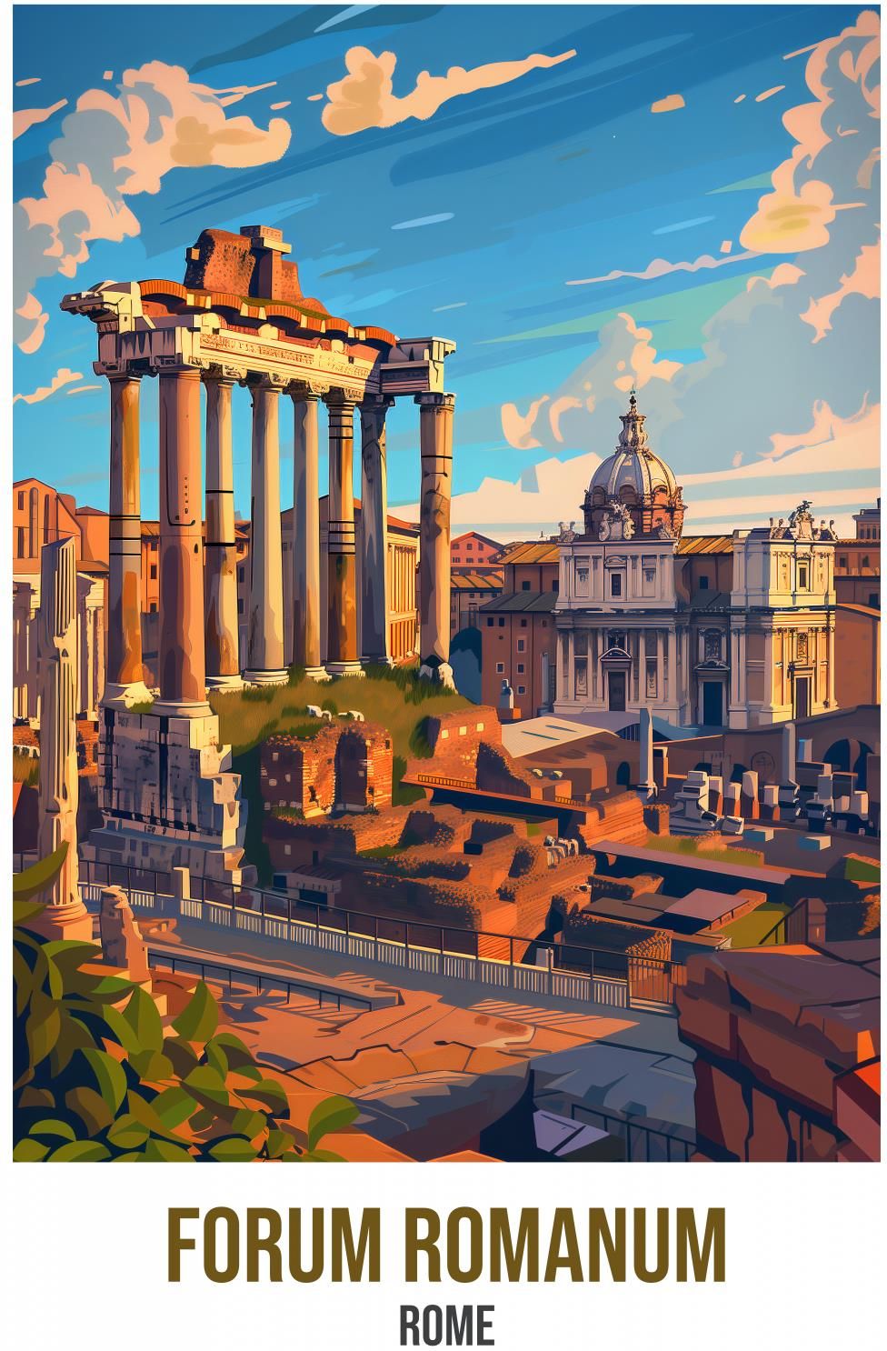Zakito Posters Plakat 30X40Cm Forum Romanum Rome - Opinie i atrakcyjne ...