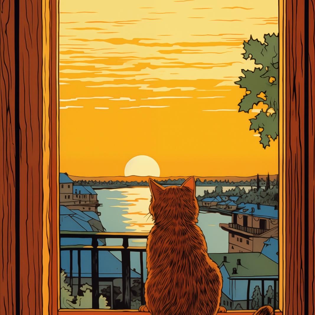 Zakito Posters Plakat 50X50Cm Zachód Przez Kocie Oczy - Opinie i ...