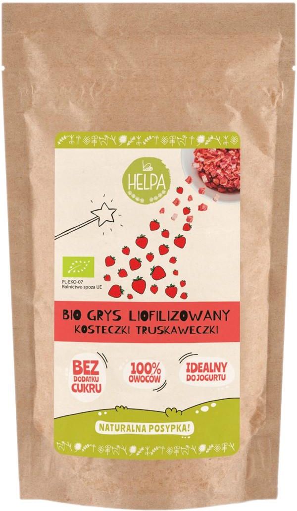 Helpa Grys Liofilizowany Kosteczki Truskaweczki Bio 20g - Ceny i opinie - Ceneo.pl