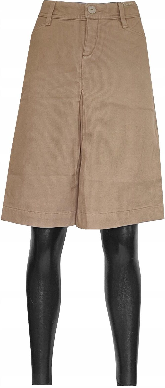 Spódnica Długa Do Kolan Spódniczka Beżowa Jeans 2XL 44 MODEL:697 - Ceny ...