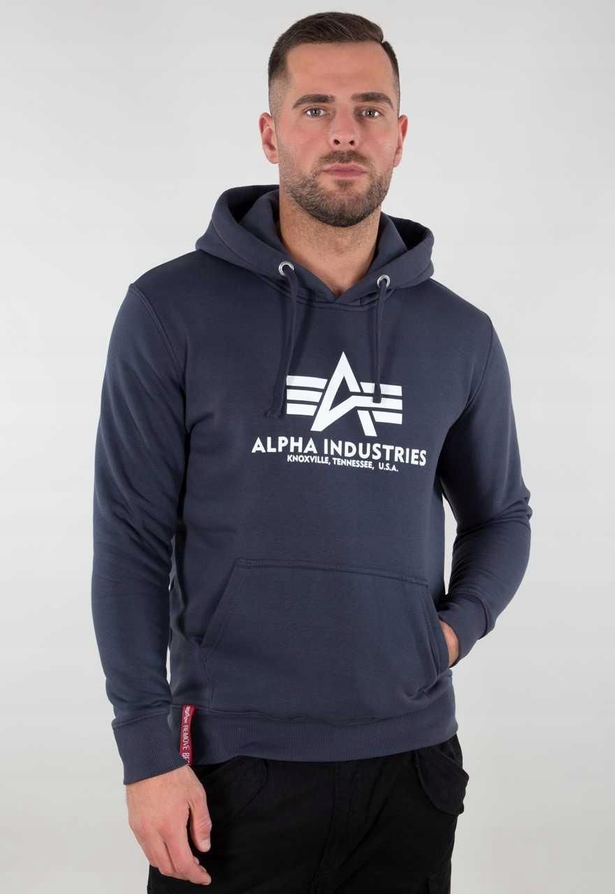Bluza Alpha Industries Basic Hoody navy M - Ceny i opinie - Ceneo.pl