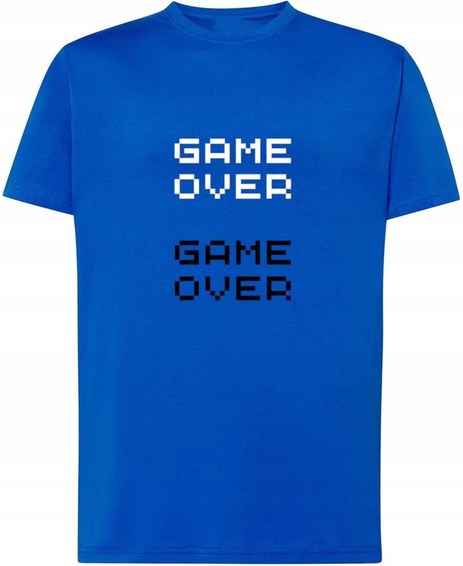T-Shirt napis nadruk Game Over Rozm.3XL - Ceny i opinie - Ceneo.pl
