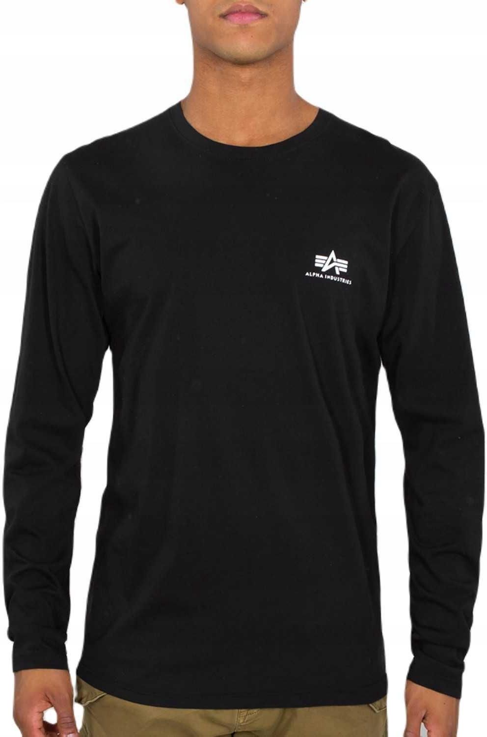 Koszulka Longsleeve Alpha Industries Small Logo Basic 198517 03 Czarny XXL - Ceny i opinie ...