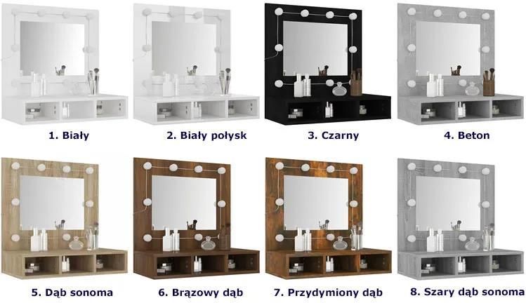 Elior Toaletka Z Półkami Na Biurko Lub Ścianę Dąb Sonoma Arvola 4X ...