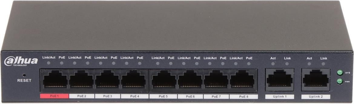 Dahua Technology POE S4100-8ET2GT-96-C 8-PORTOWY (S41008ET2GT96C ...