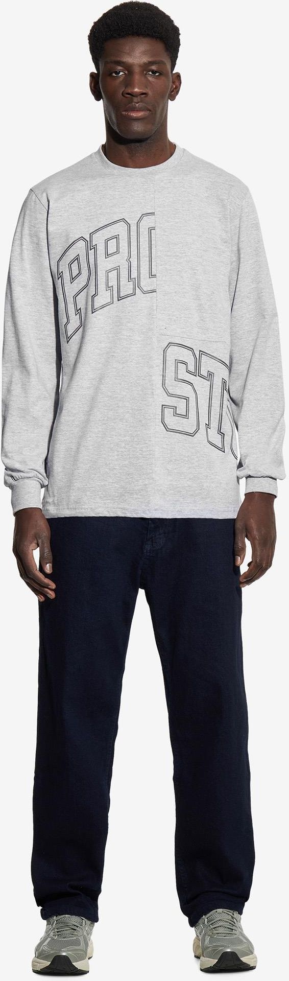 Męska szara koszulka z długim rękawem longsleeve Prosto Traxle L - Ceny ...