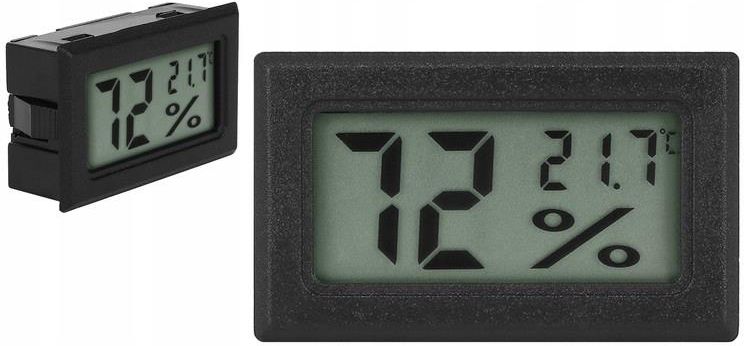 Cyfrowy Termometr Higrometr Wilgotnościomierz 2w1 - Higrometry - Opinie ...