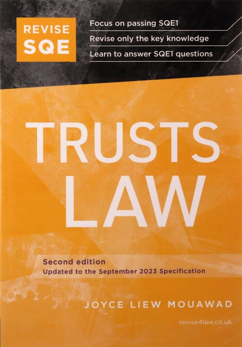 Revise SQE Trusts Law: SQE1 Revision Guide 2nd ed - Joyce Liew Mouawad - Literatura obcojęzyczna ...