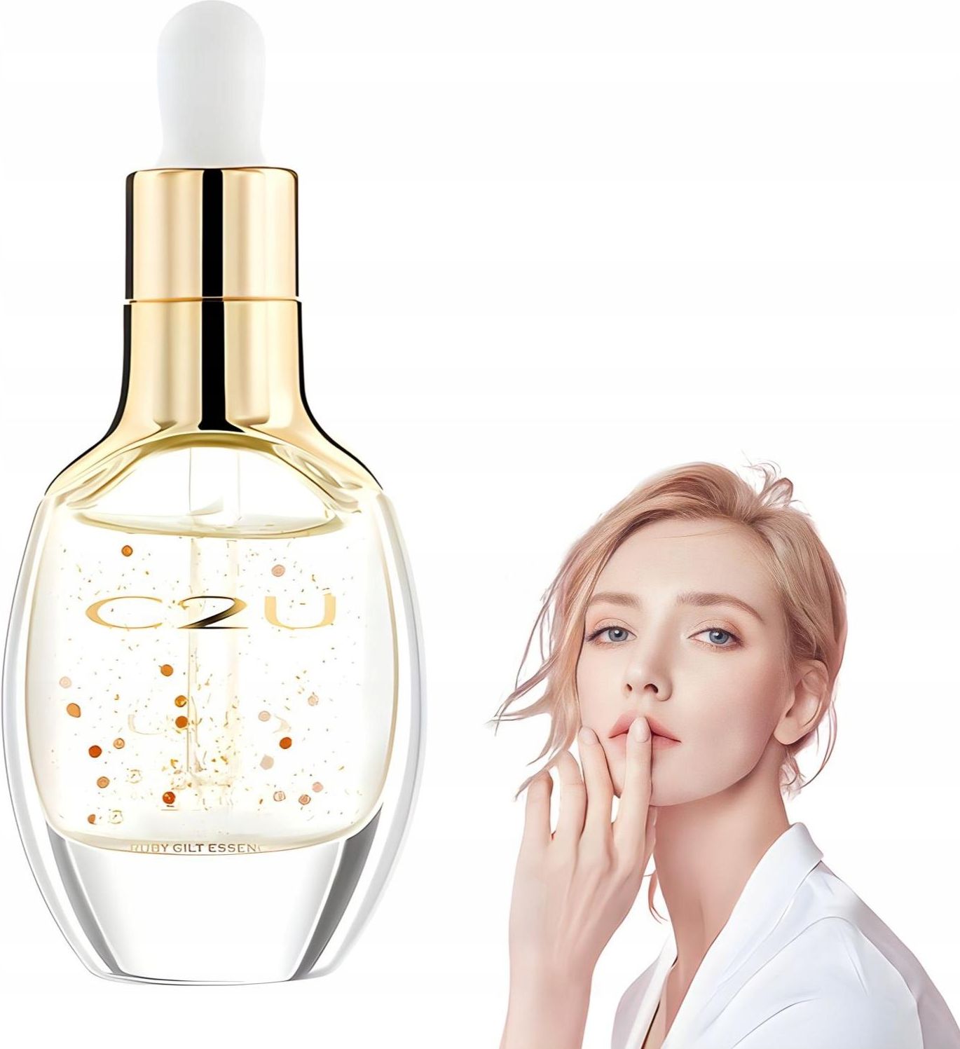 Serum do twarzy C2U Nawilżająca Esencja Peptydowo Rubinowa 35ml ...