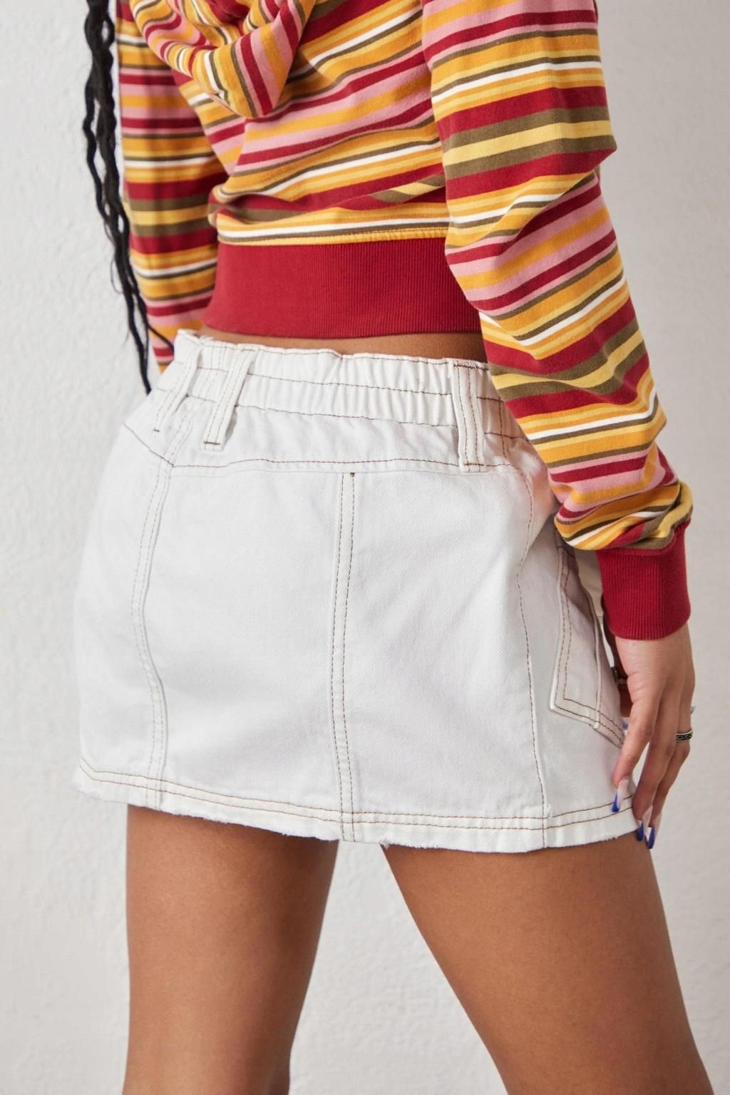 Urban Outfitters itu spódnica biała kieszenie jeans mini XL NH5 - Ceny ...