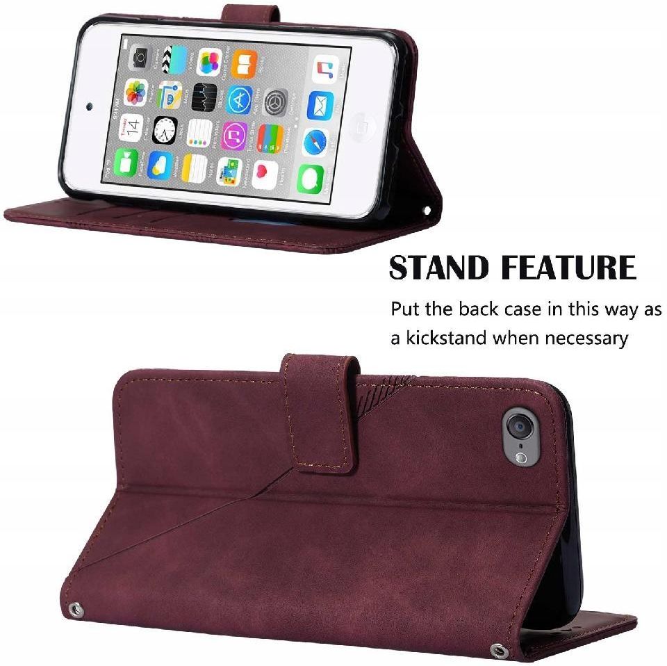 Etui Dla Ipoda Touch 7 Flip Folio Book Protective Posiadacz Karty Skóra ...