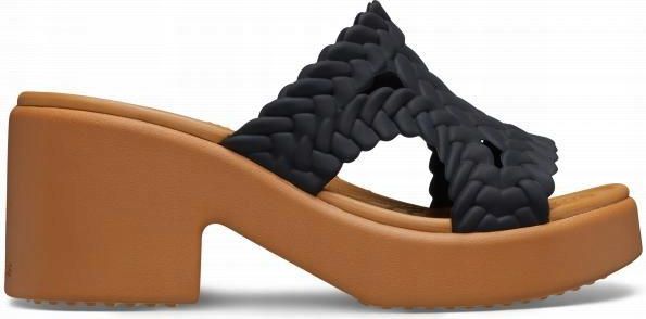 Damskie Klapki Koturn Crocs Brooklyn Woven Heel 209979 Slide 37-38 ...