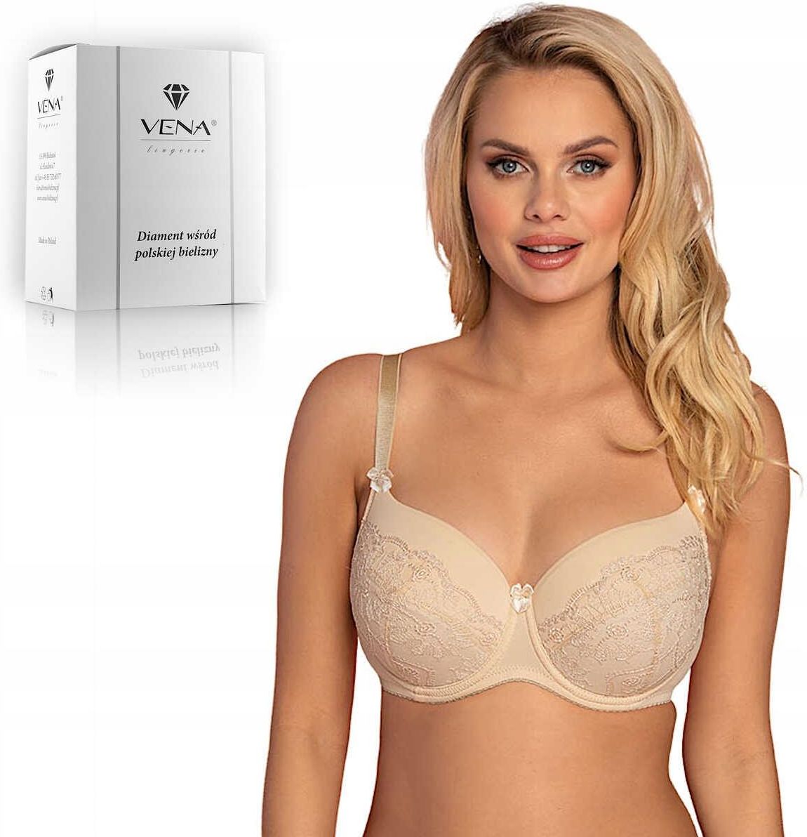 Biustonosz Vb 65 beżowy 90D - Ceny i opinie - Ceneo.pl