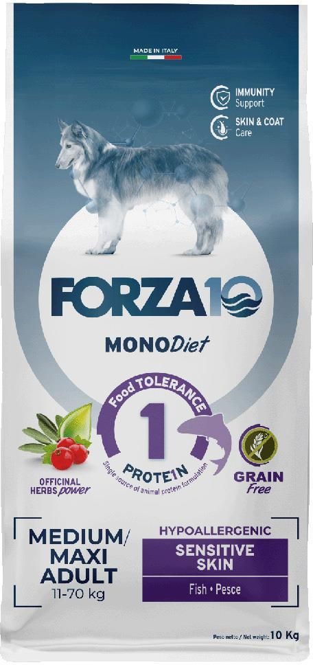 Karma Forza 10 Mono Diet Medium & Large Sensitive Skin Z Rybą 2x10kg - Ceny i opinie - Ceneo.pl