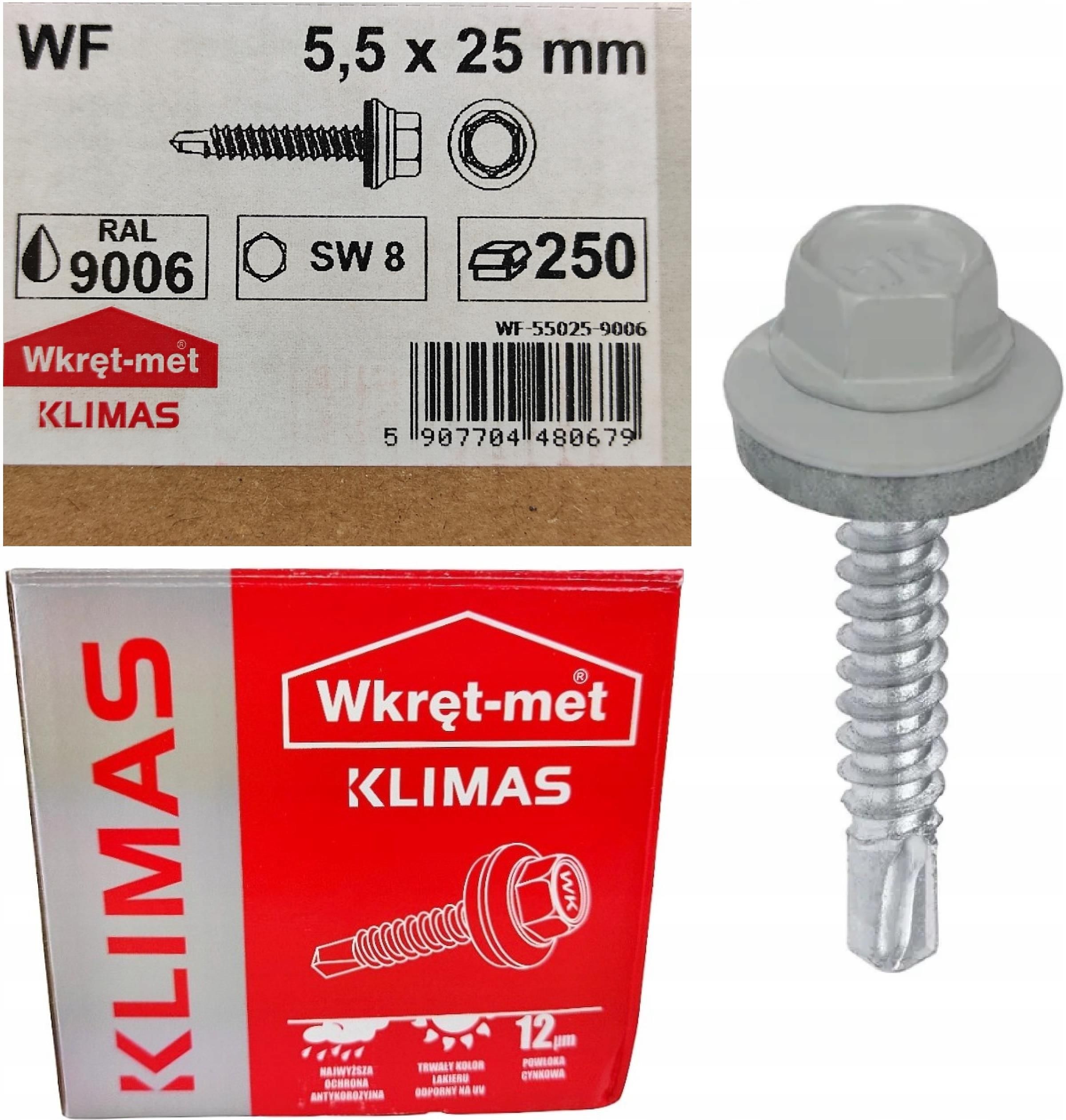 Wkręt-Met Wkręty Farmerskie Do Metalu 5,5x25 Ral 9006 - Opinie i ceny ...