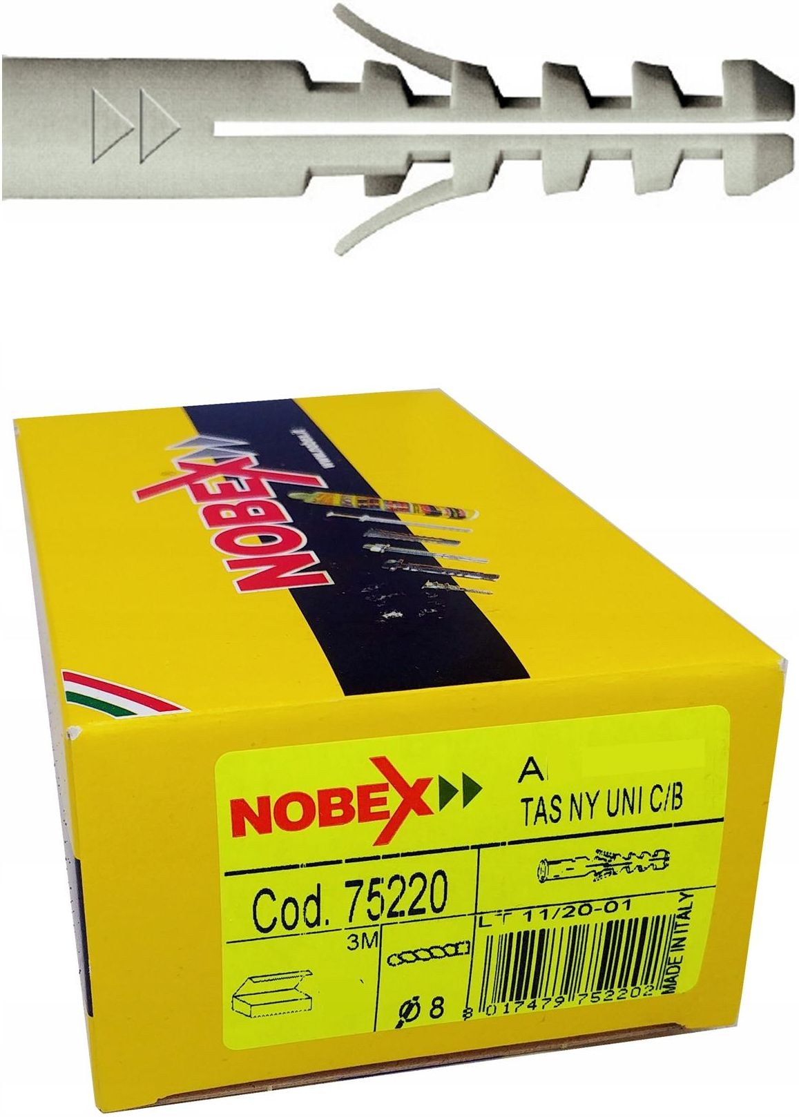 Prien Kołki Rozporowe Standardowe Nobex A 8x40 - Opinie i ceny na Ceneo.pl