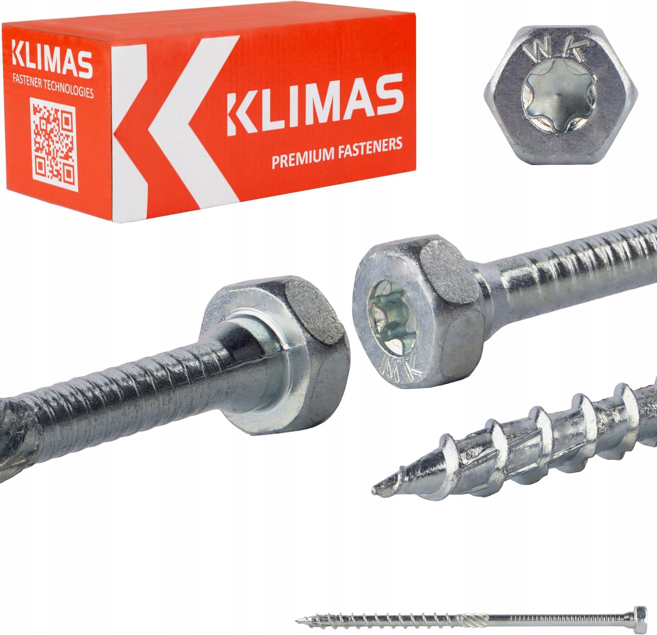 Wkręt-Met Wkręty Do Połączeń Stal-Drewno Wkch Łeb Sześciokątny 8x300x80mm Klimas - Opinie i ceny ...