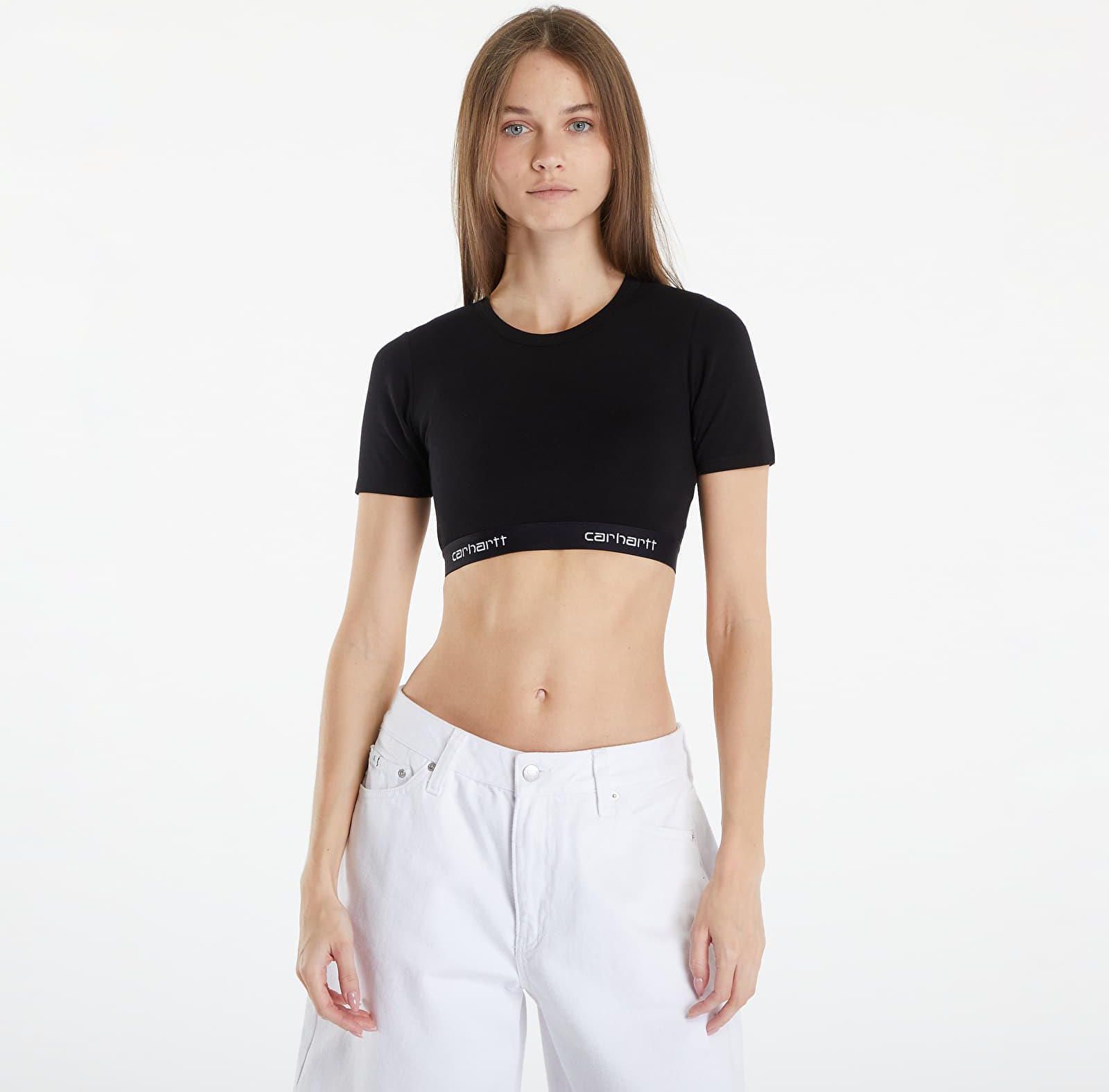 Carhartt WIP W' Script Crop Top Black - Ceny i opinie - Ceneo.pl