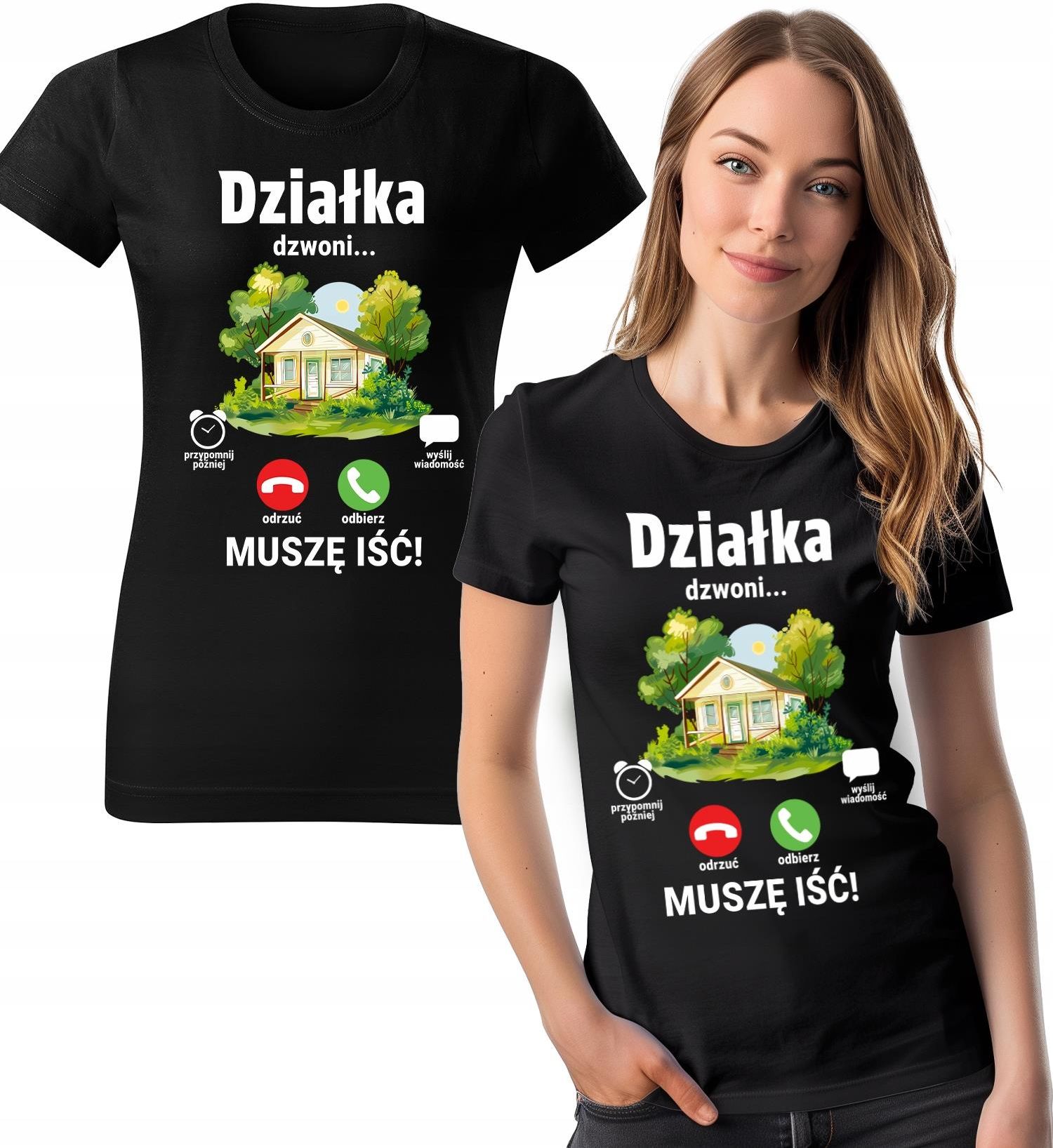 Koszulka Działkowca Z Nadrukiem Damska T-shirt Działka Dzwoni M - Ceny i opinie - Ceneo.pl