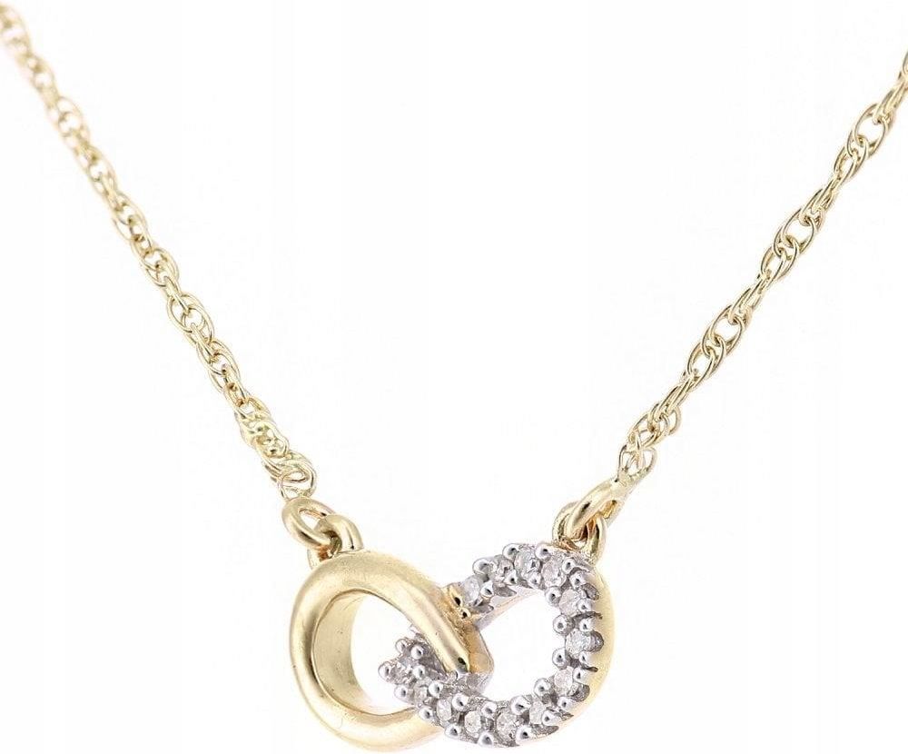 Revoni Naszyjnik Infinity Złoto 375 Diamenty 0,05C - Ceny i opinie ...