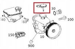 Mercedes Korek Zaslepka Zbiornika Plynu Wspomagania A0014662705 ...