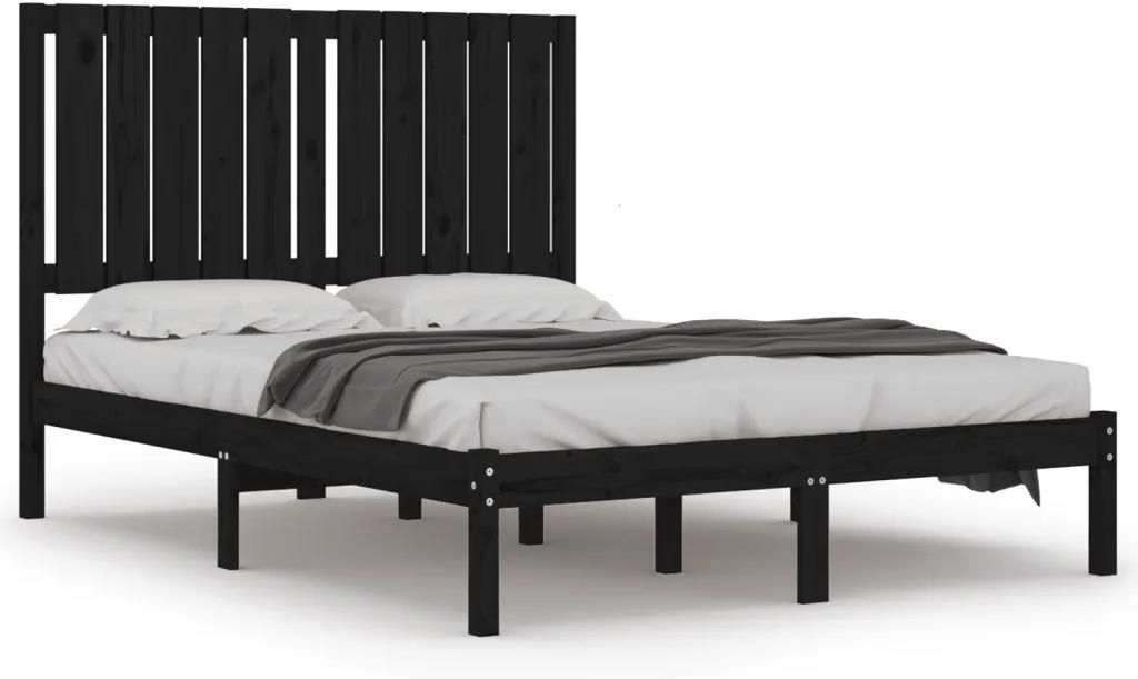 Zakito Europe Rama Łóżka Drewniana 120X190 Cm Czarna 100035145153 ...