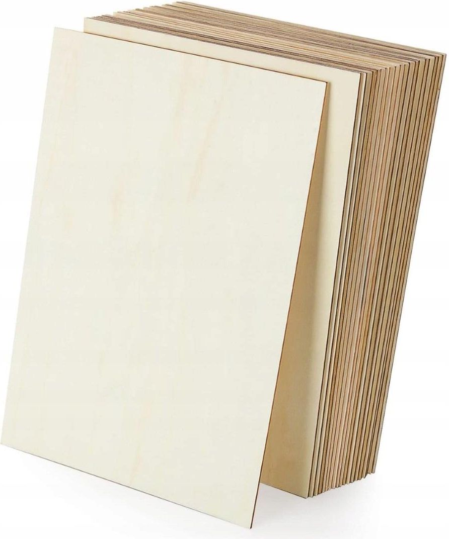 Materiały konstrukcyjne Sklejka 3mm Formatka A4 Klasa 1 Pod Laser 20szt. - Opinie i ceny na Ceneo.pl