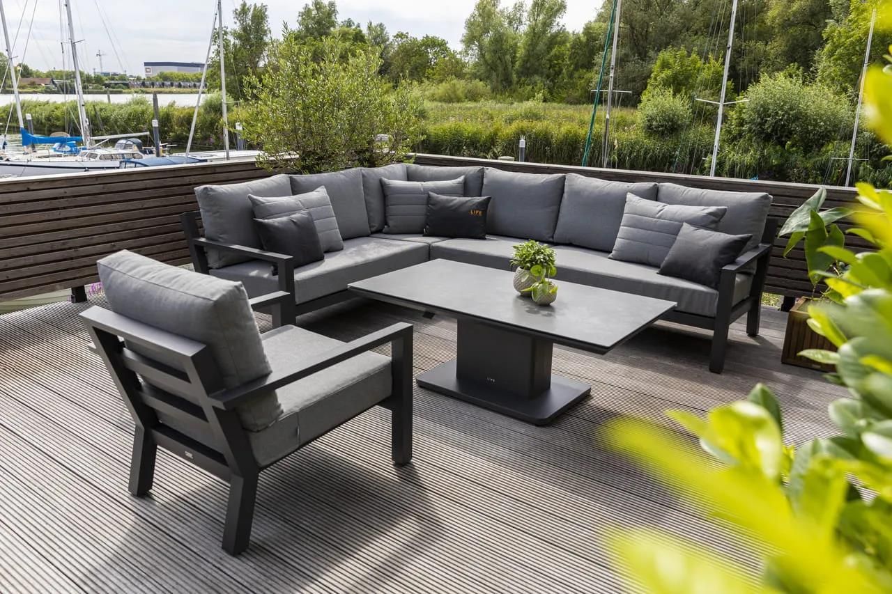 Homms Zestaw Wypoczynkowy Timber Lounge Lava Mist Grey (17149101) - Opinie i atrakcyjne ceny na ...