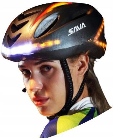 Kask Z Kierunkowskazami Pilotem Rowerowy Na Rower Damski Męski Szosowy ...
