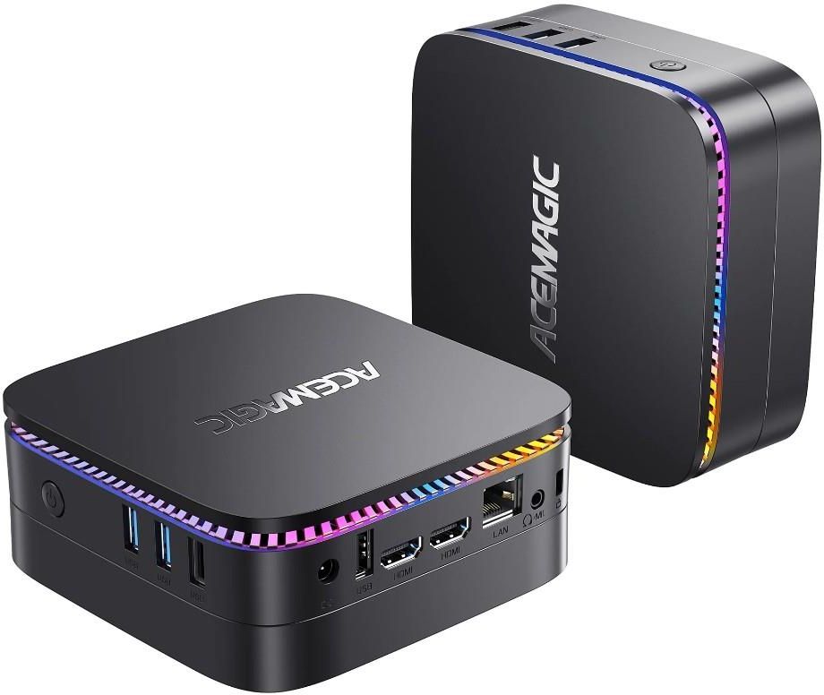 Komputer Komputer Mini PC ACEMAGIC AK1 Plus RGB N95 16GB DDR4 512GB SSD ...